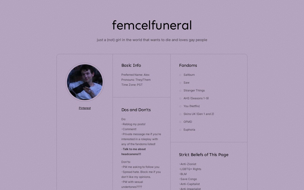 femcelfuneral's carrd